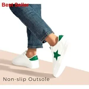 Shoes | Glitter Sneakers With Star Pattern Lace Up Low Top Comfortable ...